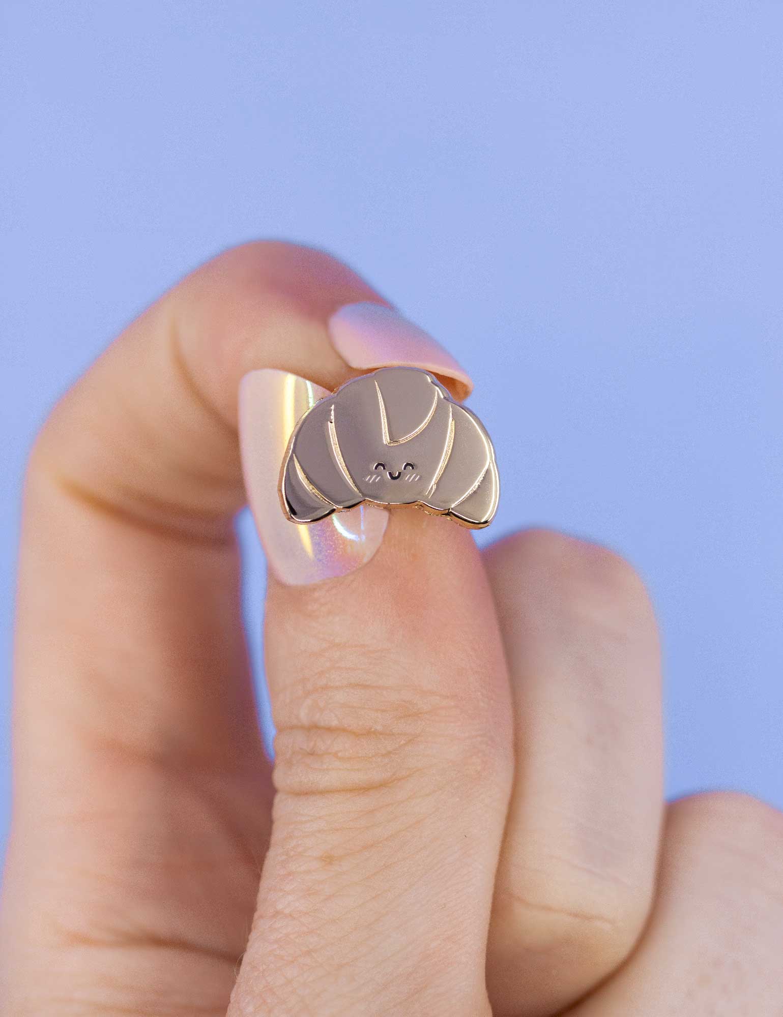 Mini croissant enamel pin – Joanna Behar
