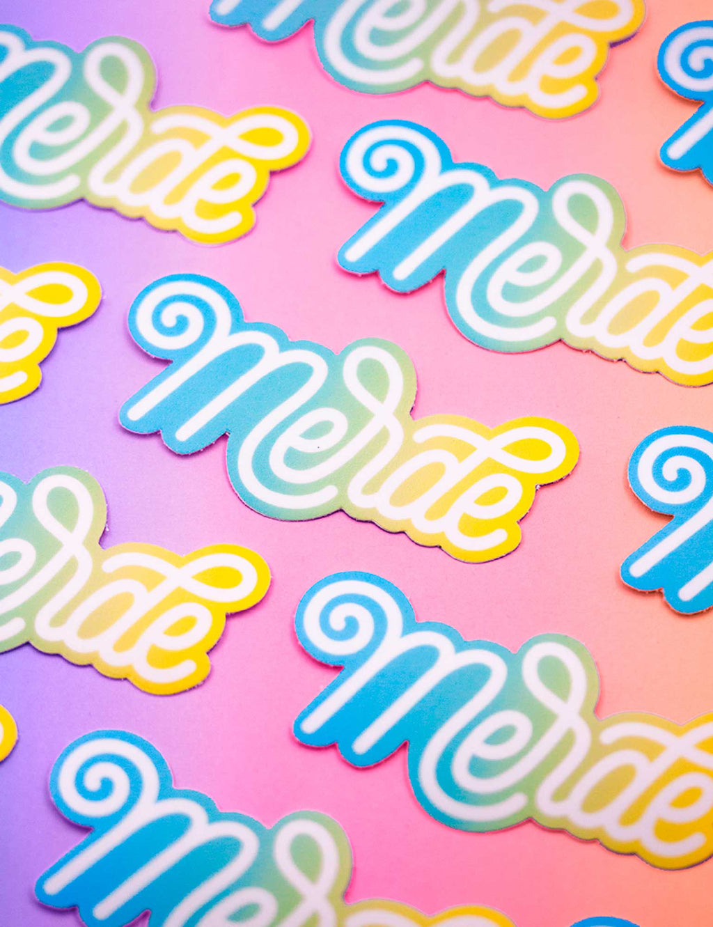 Blue Merde vinyl STICKER – Joanna Behar