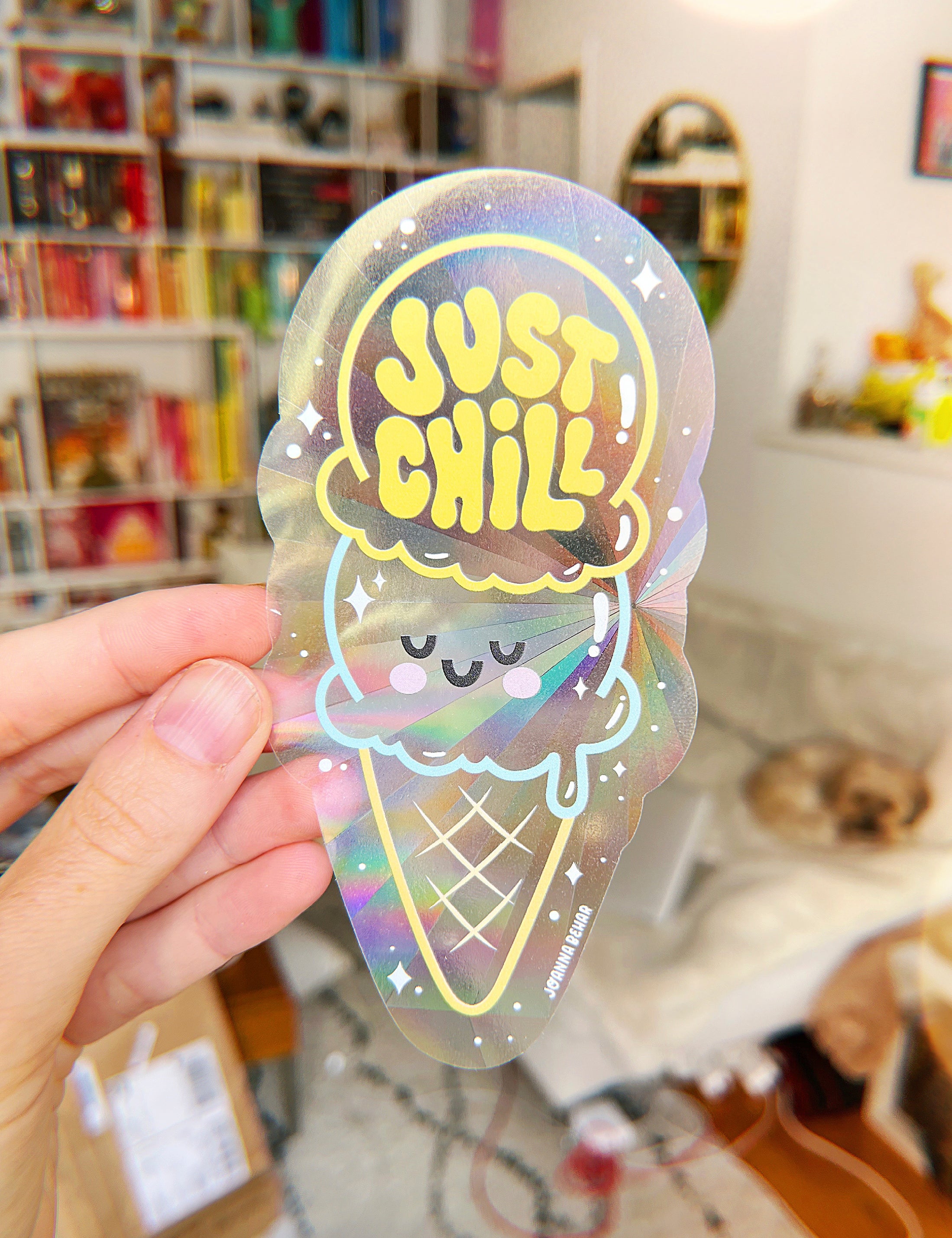 Just chill Suncatcher Decal – Joanna Behar